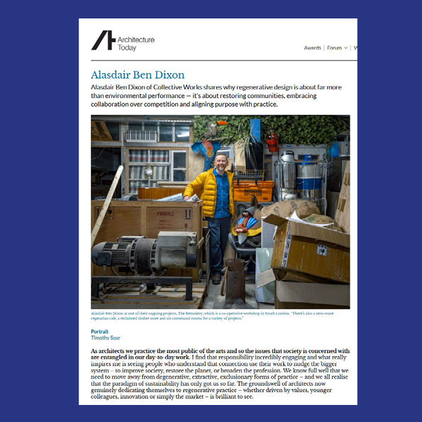 Regenerative Architecture is about restoring communities